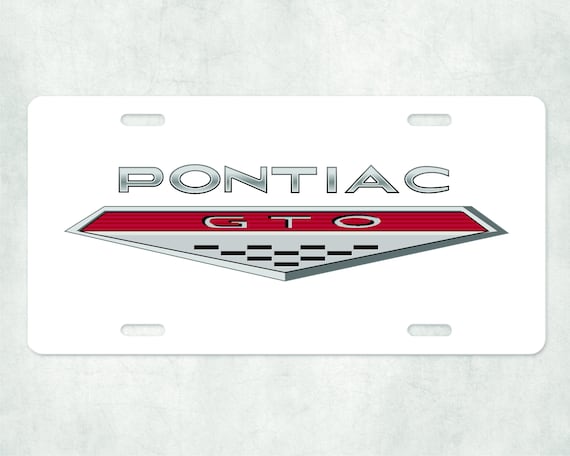 Pontiac GTO Badge License Plate - Etsy