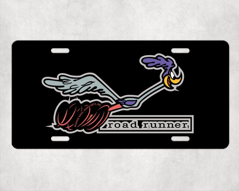 Road Runner License Plate Now Available With a White Background OR a ...