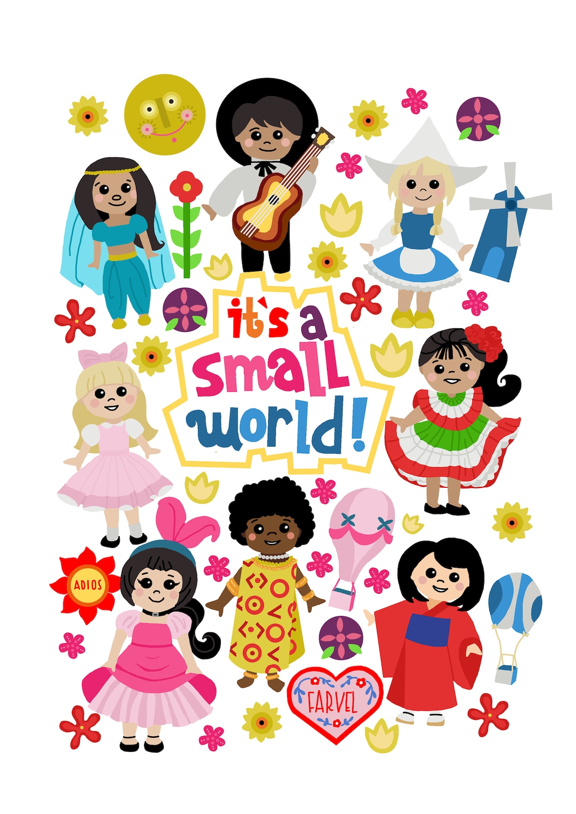 Its A Small World Print It's A Small World Art | Etsy