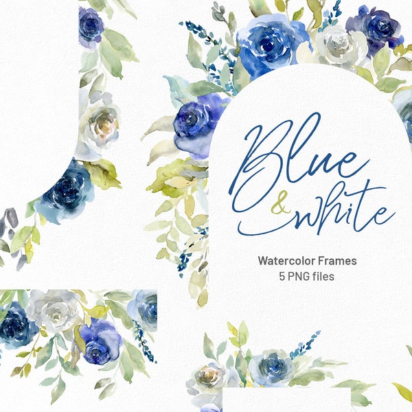 Navy Blue Frames - Etsy