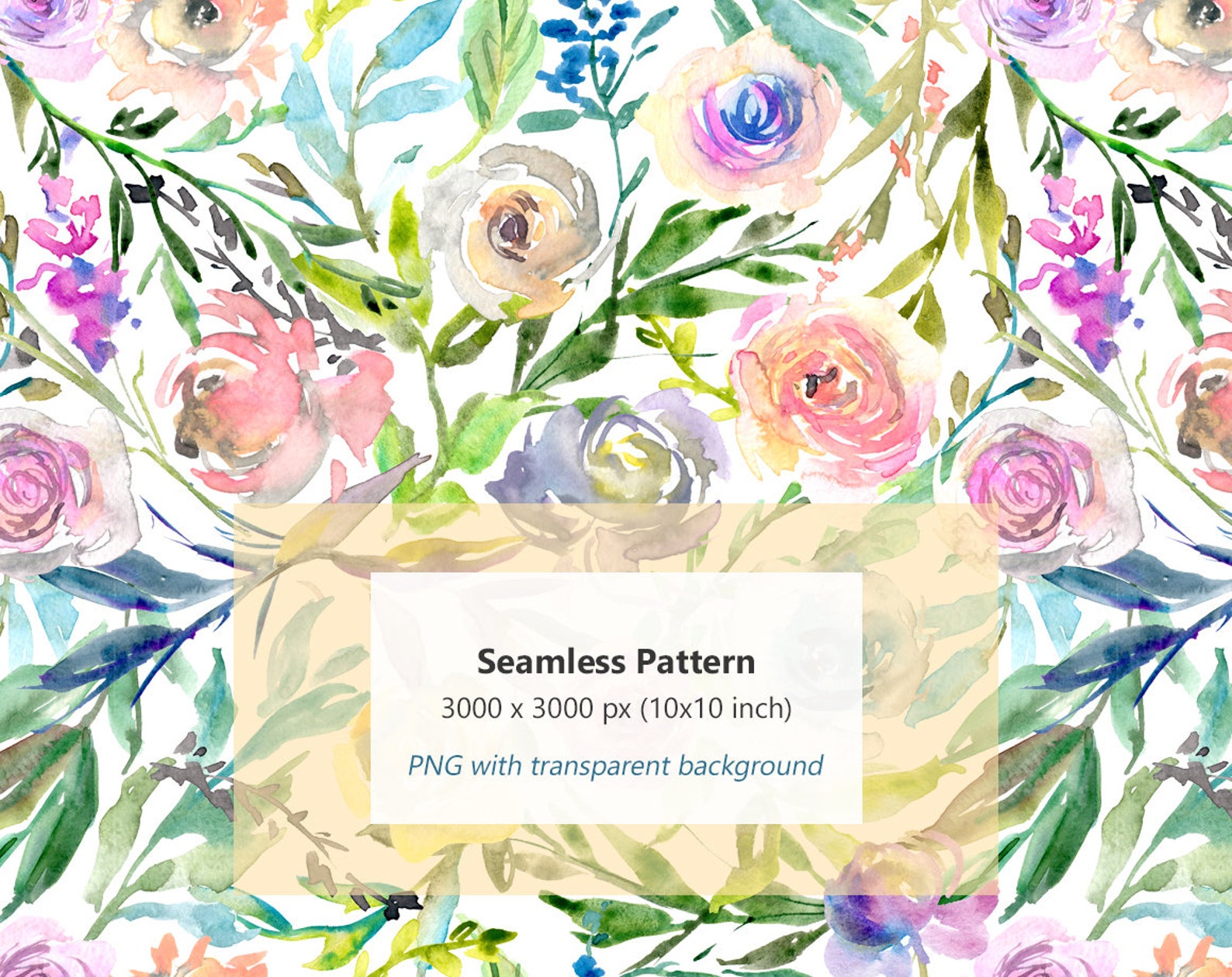 Watercolor Bright Flowers Clipart Spring Summer Wedding Floral - Etsy