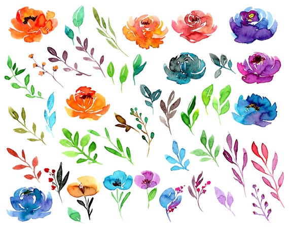 Bright Flowers Clipart