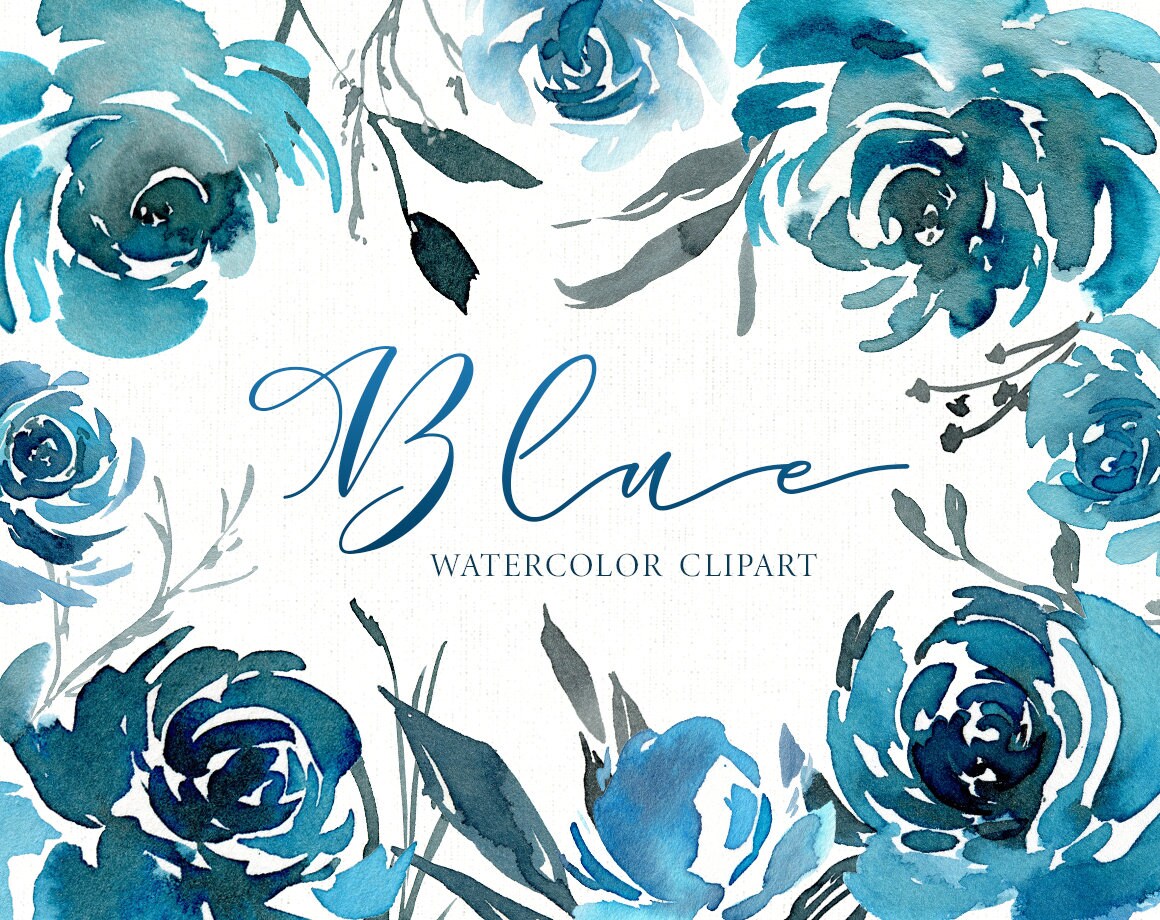 Free Turquoise Flower Clipart