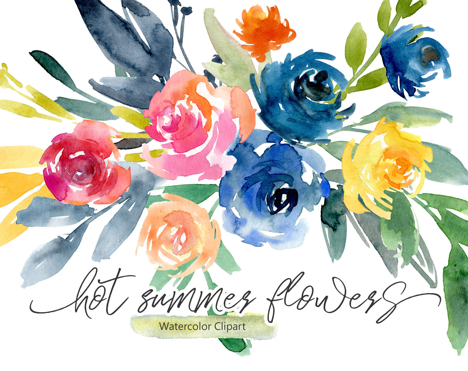 Summer Flowers Clip Art Free