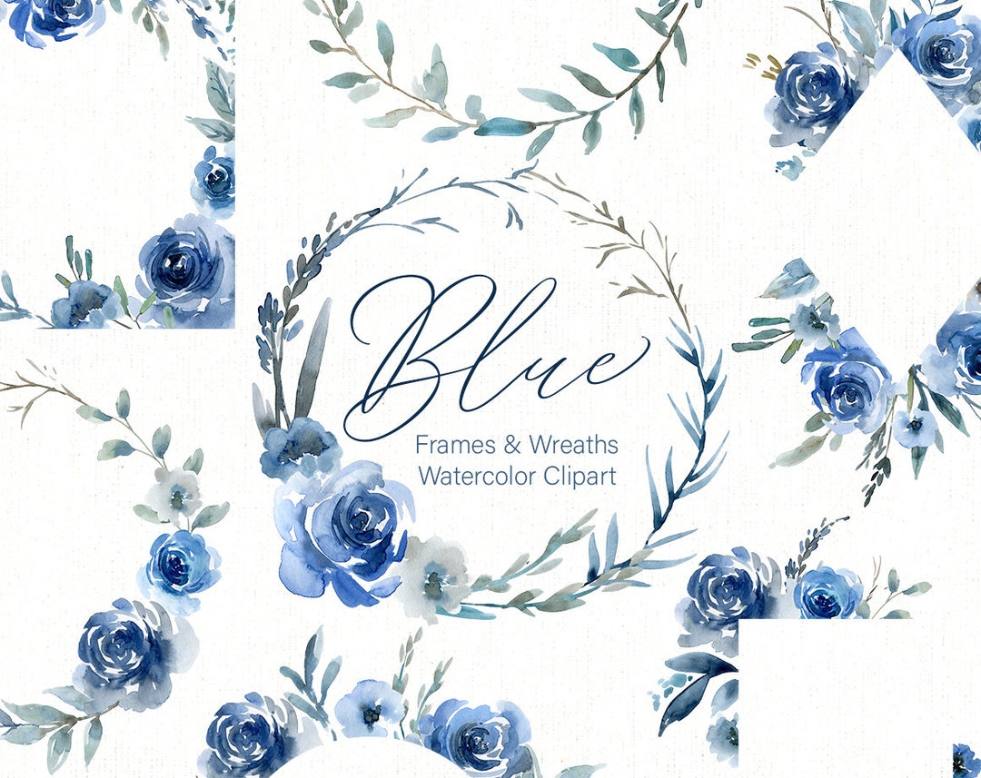 Round Blue Borders And Frames