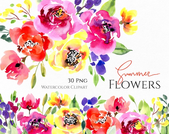 Summer Flowers Clip Art Free