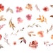 Watercolor Floral Clipart Autumn Flowers Clip Art Roses Wreath Bouquets ...