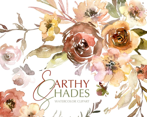 Brown Flowers Clip Art