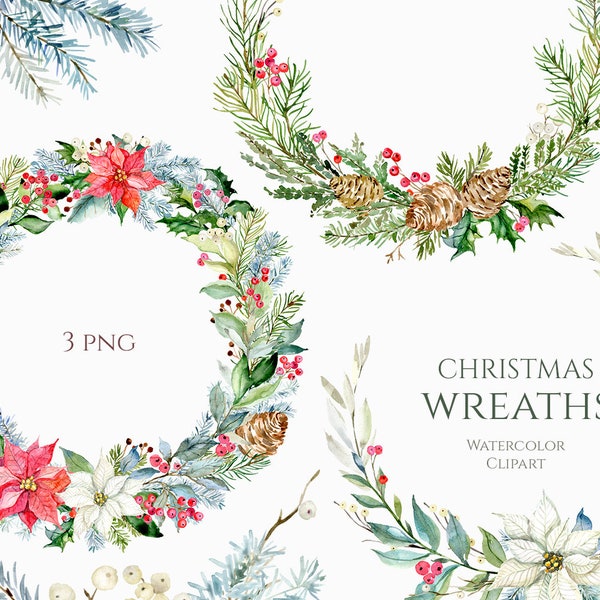 Free Poinsettia Clip Art - Etsy