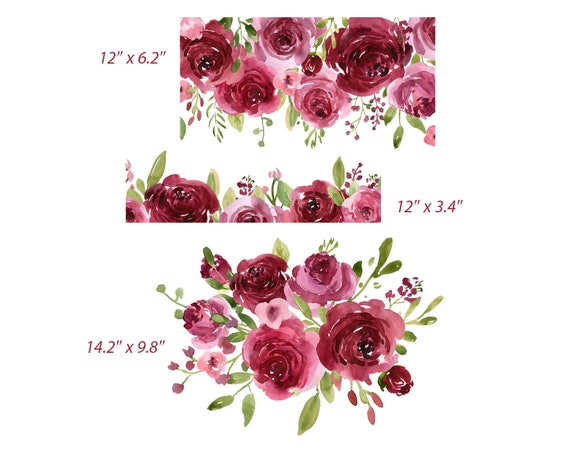 Red Flower Top Border