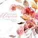 Watercolor Floral Clipart Autumn Flowers Clip Art Roses Wreath Bouquets ...