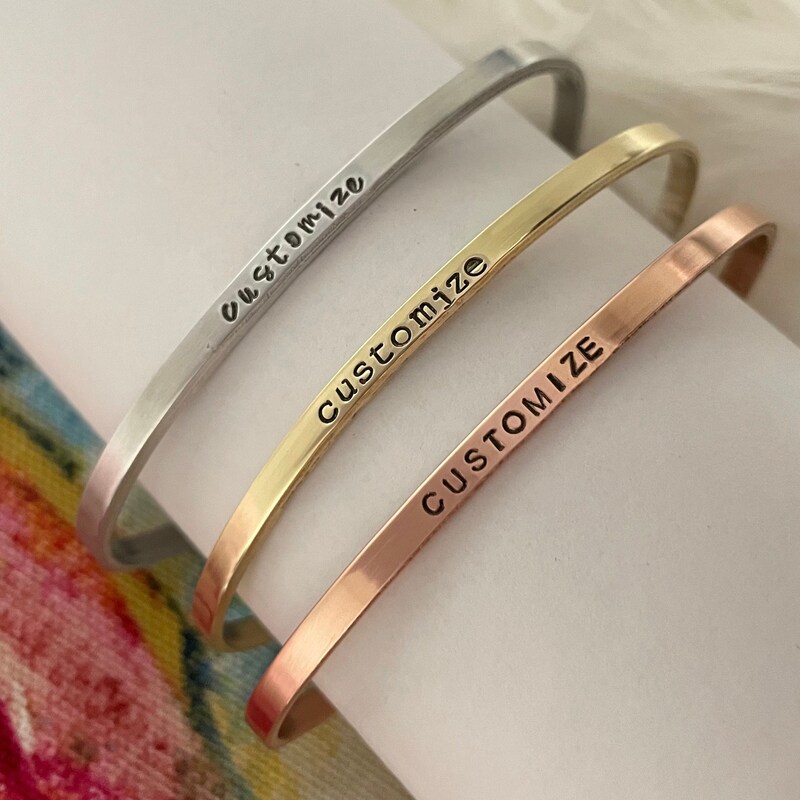 Metal Cuff Bracelet - Etsy
