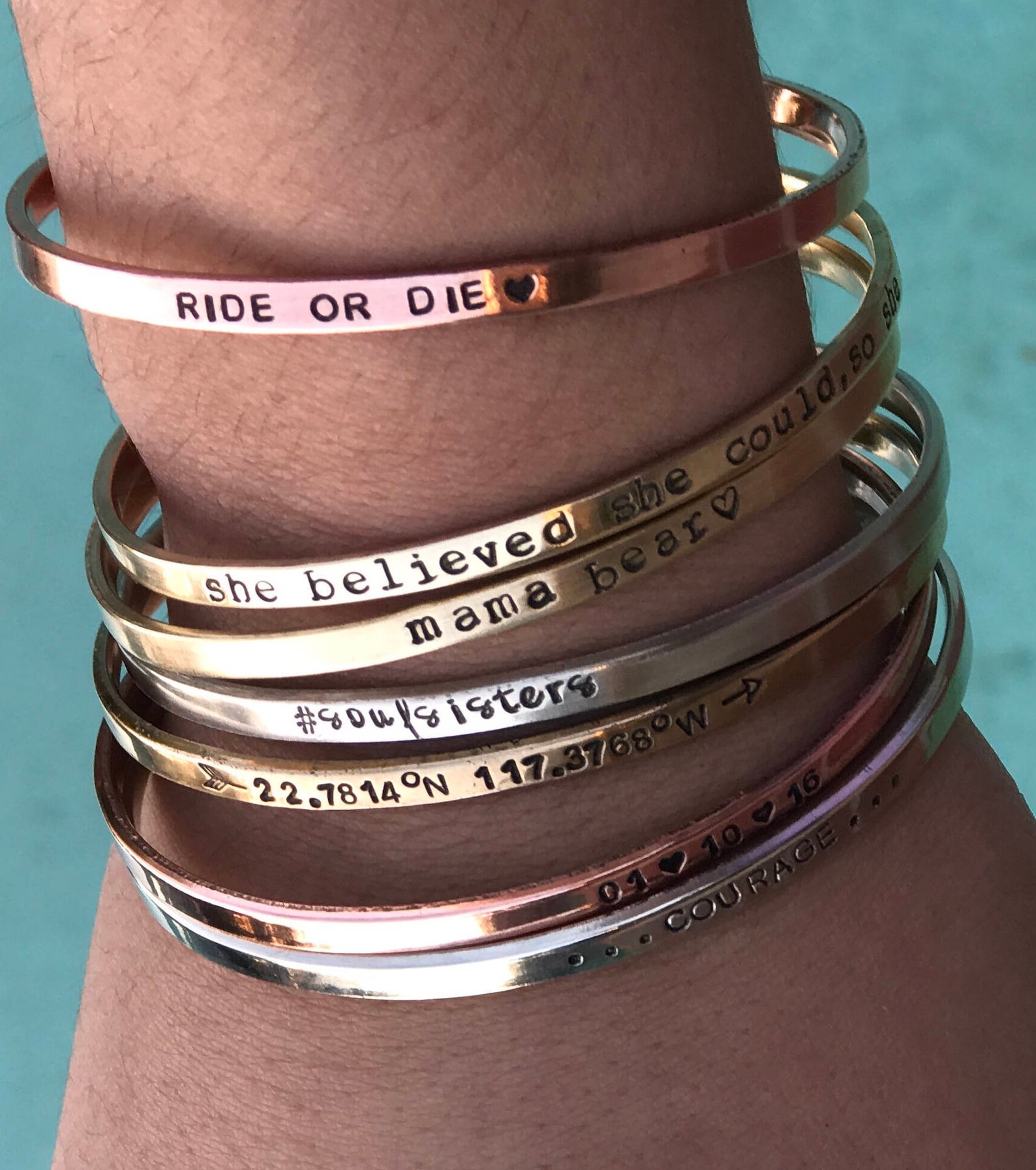 Engraved Bracelets for Women Custom Personalized Bracelet for Women ...