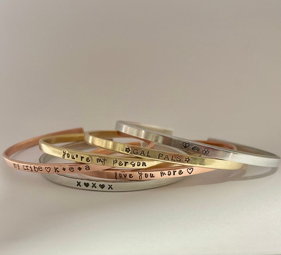 Engraved Bracelets for Women Custom Personalized Bracelet - Etsy