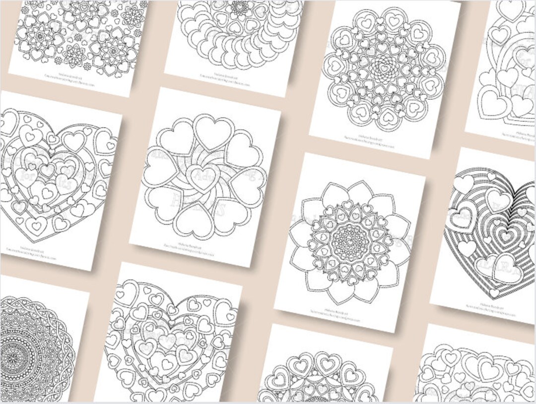 A Printable Valentine Love Coloring Book With Simple and More ...