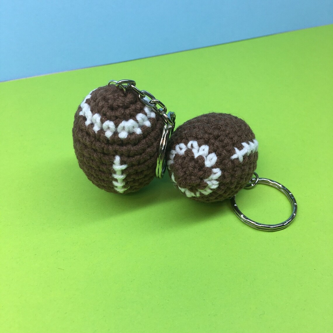 Crochet Football Keychain at Edward Acosta blog