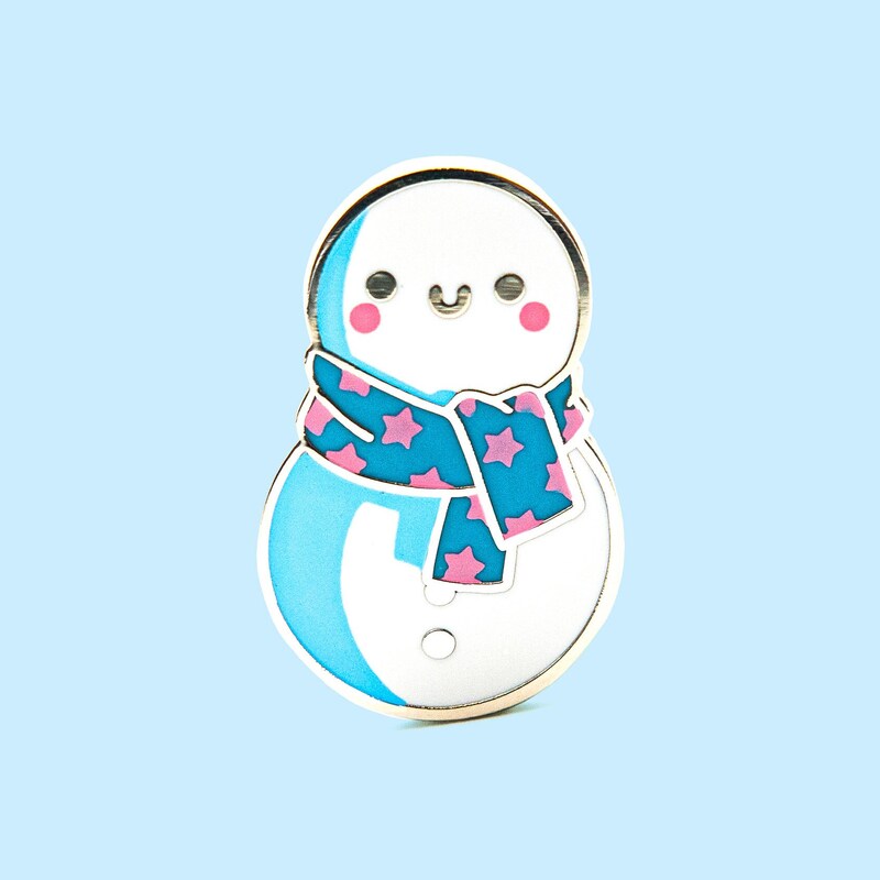 Snowman Pin - Etsy