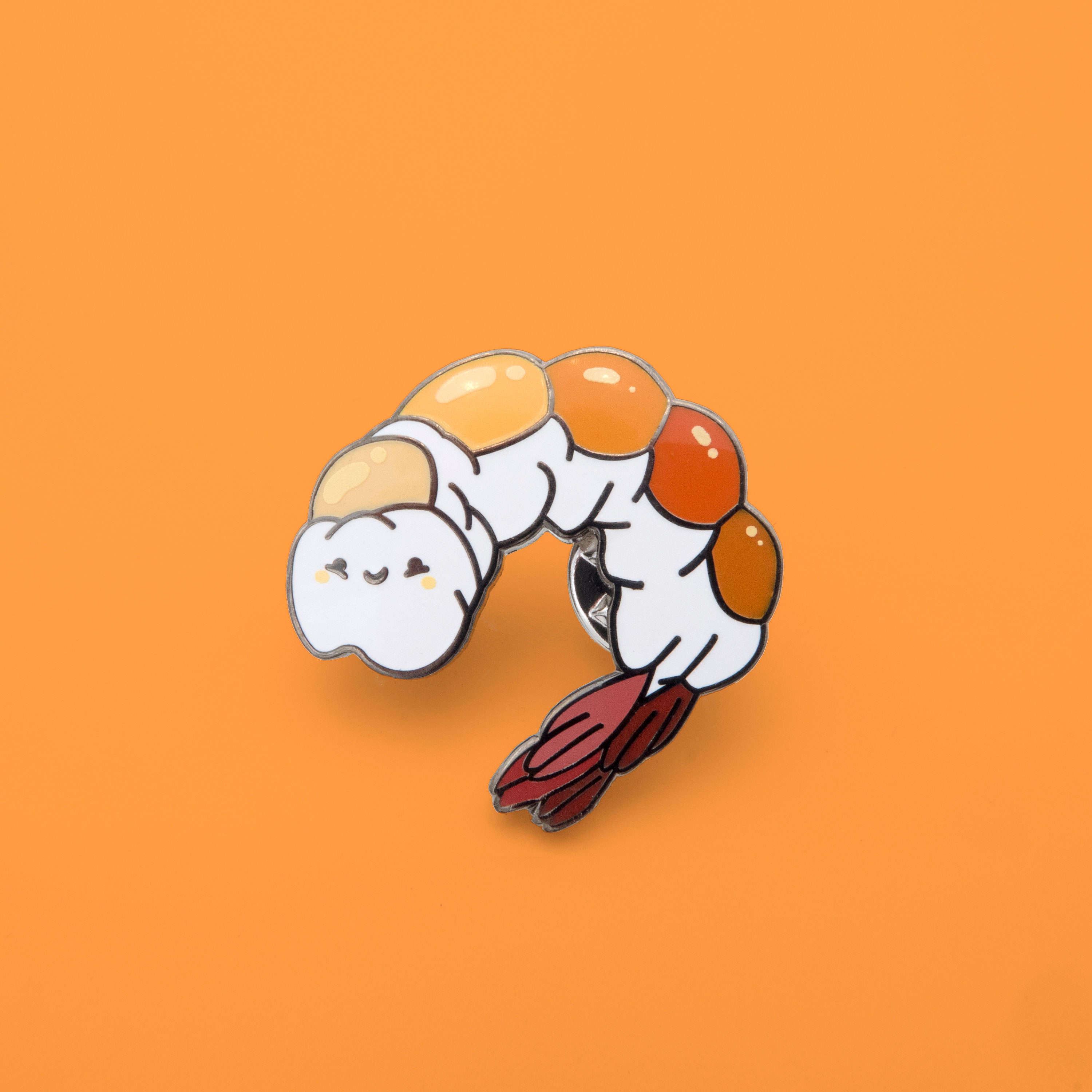 Cute Shrimp Pin Kawaii Prawn Enamel Pin Food Pin Hard - Etsy