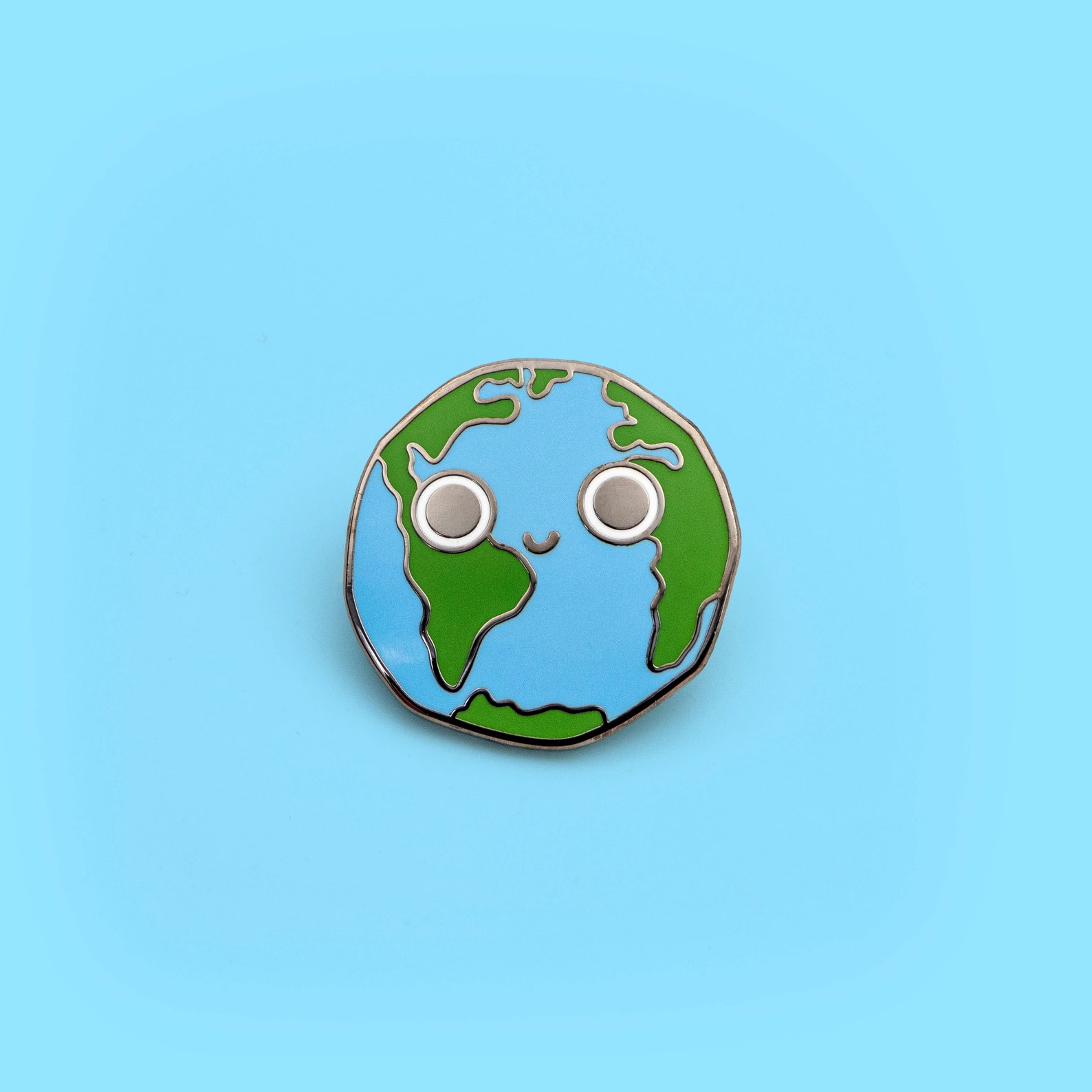 Happy Planet Earth Enamel Pins Mars and the Moon Lapel Pin - Etsy