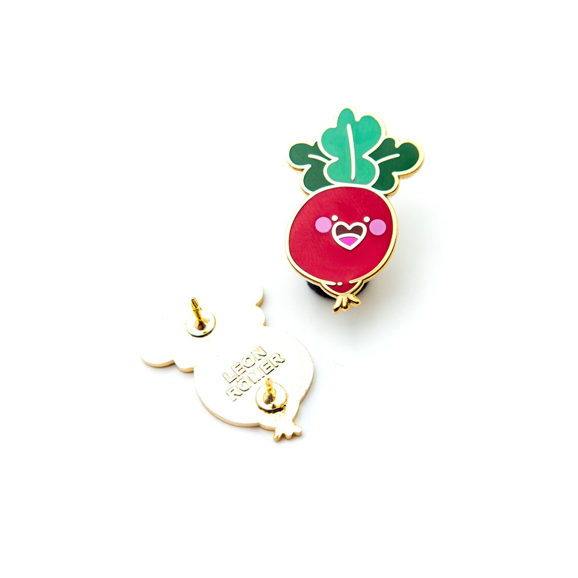 Happy Radish Enamel Pin Vegetable Lapel Pin - Etsy