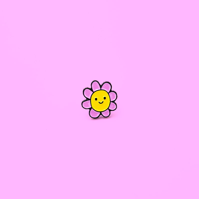 Small Spring Flower Pin Tiny 4 Season Enamel Pins Sun - Etsy