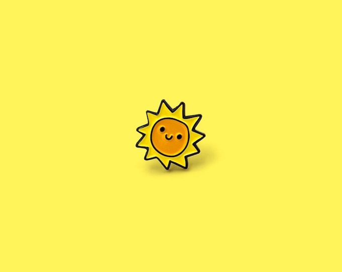 Small Summer Sun Pin Tiny 4 Season Enamel Pins Sun Leaf - Etsy