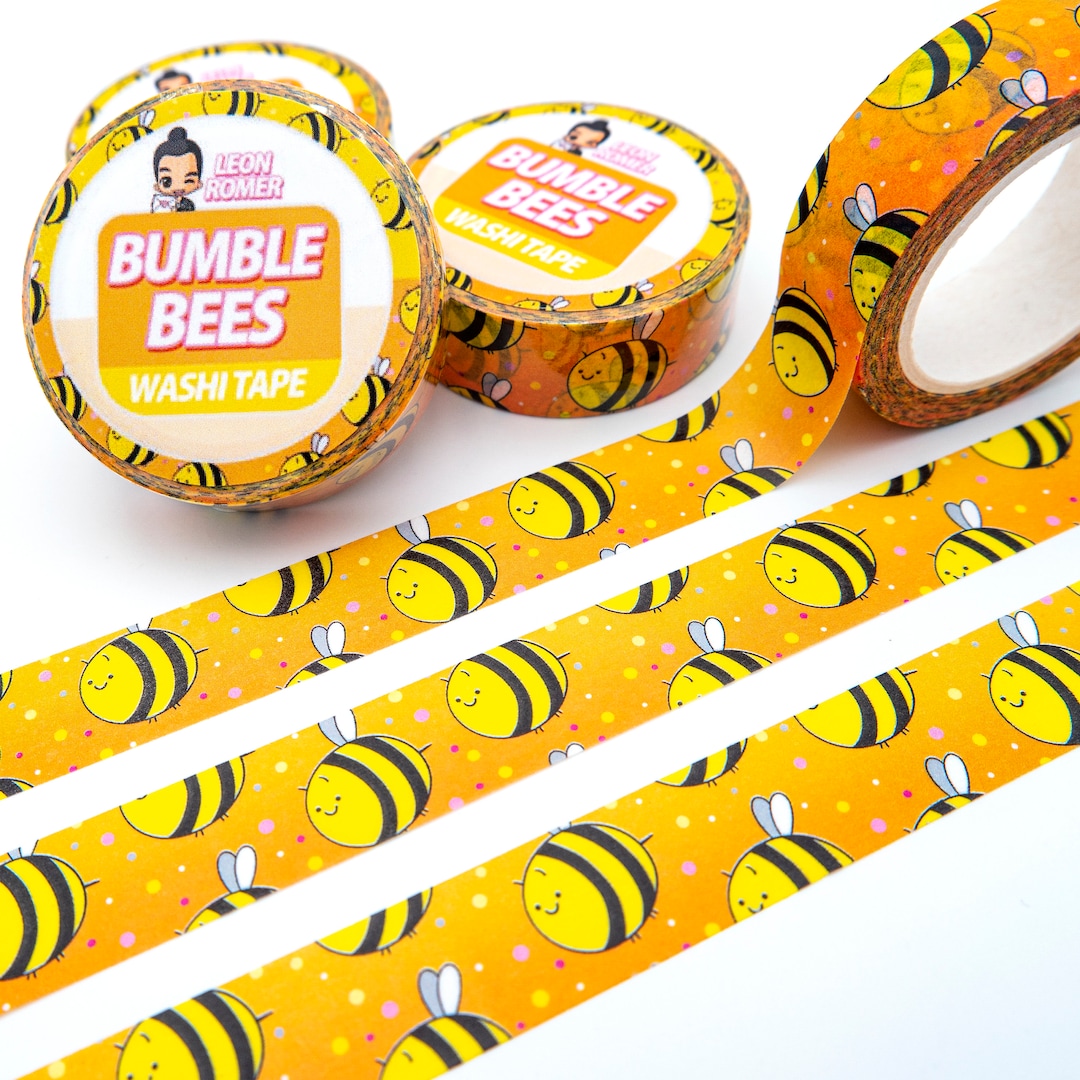 Bumble Bee Washi Tape - Cute Washi Tape - Animal Washi Tape - Etsy