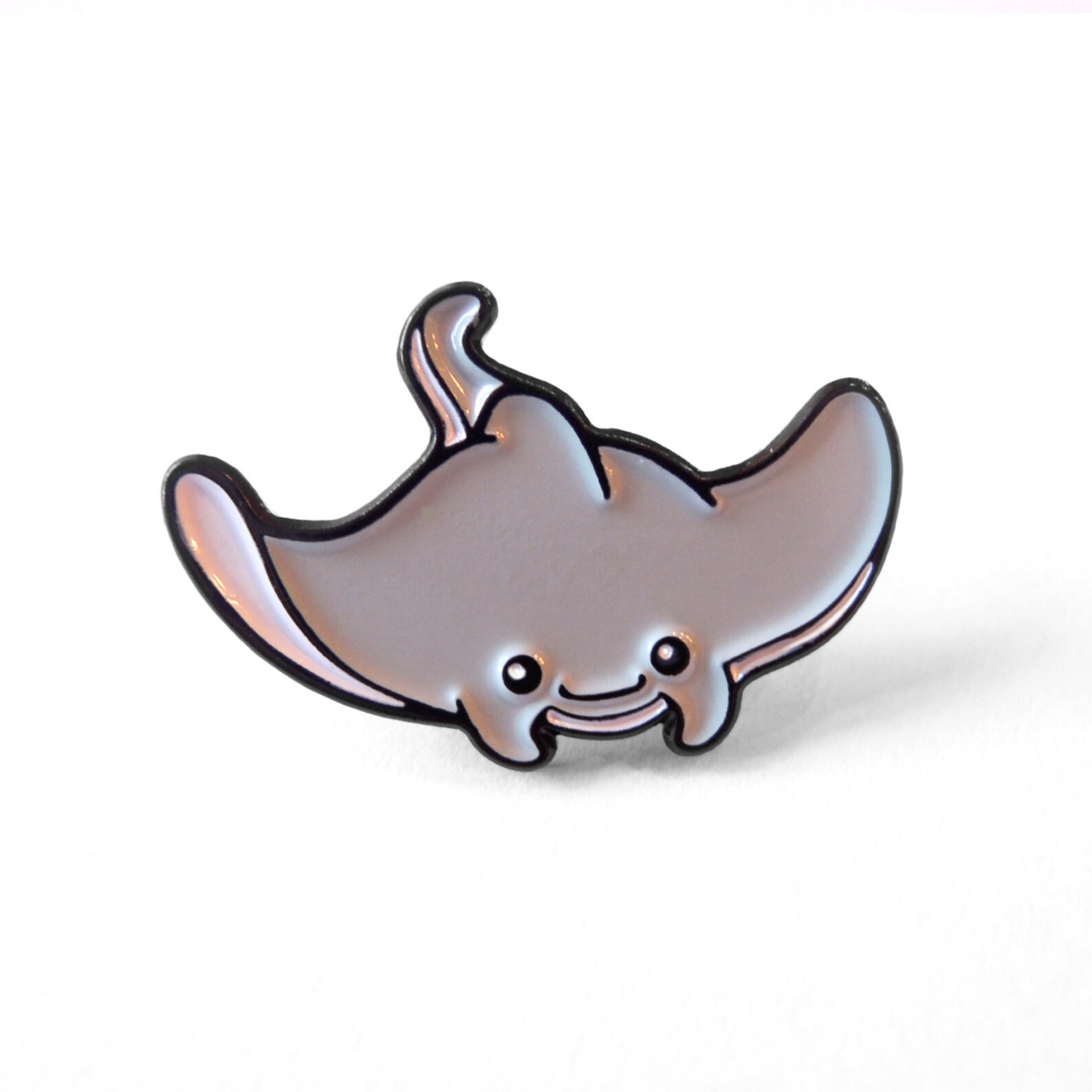 Enamel Pastel Baby Manta Pin - Etsy