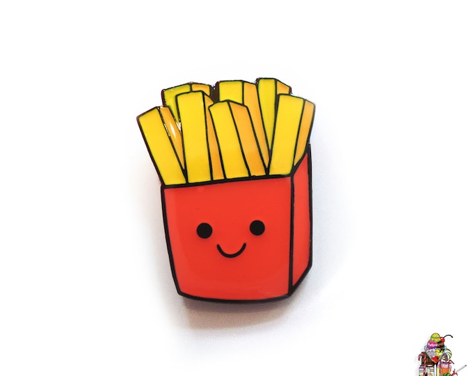 Burger & Fries Enamel Pin Set of 2 - Soft Enamel Pins - Lapel Pins ...