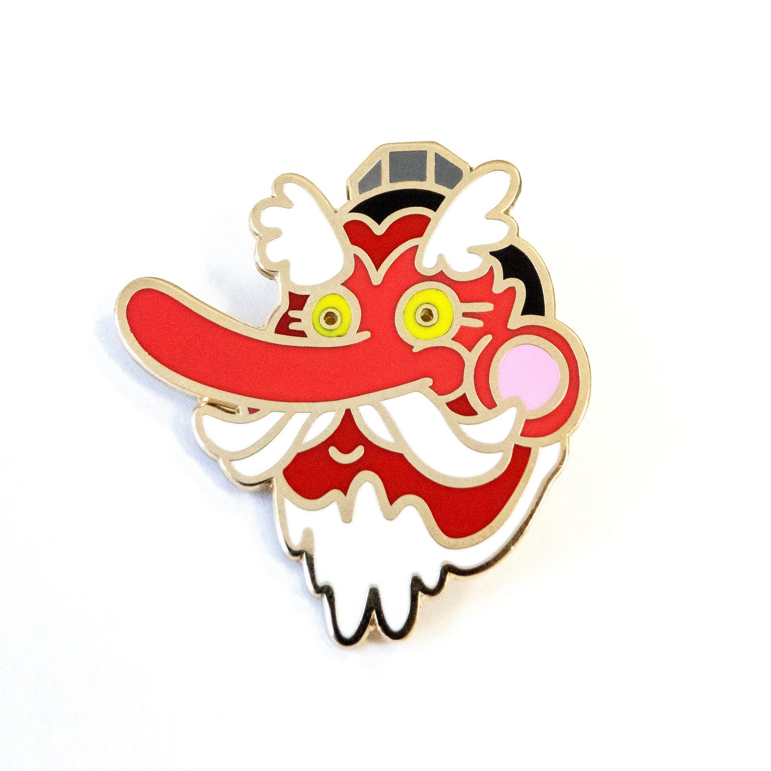 Fierce Tengu Pin Yokai Lapel Pin Hard Enamel Demon Pin | Etsy