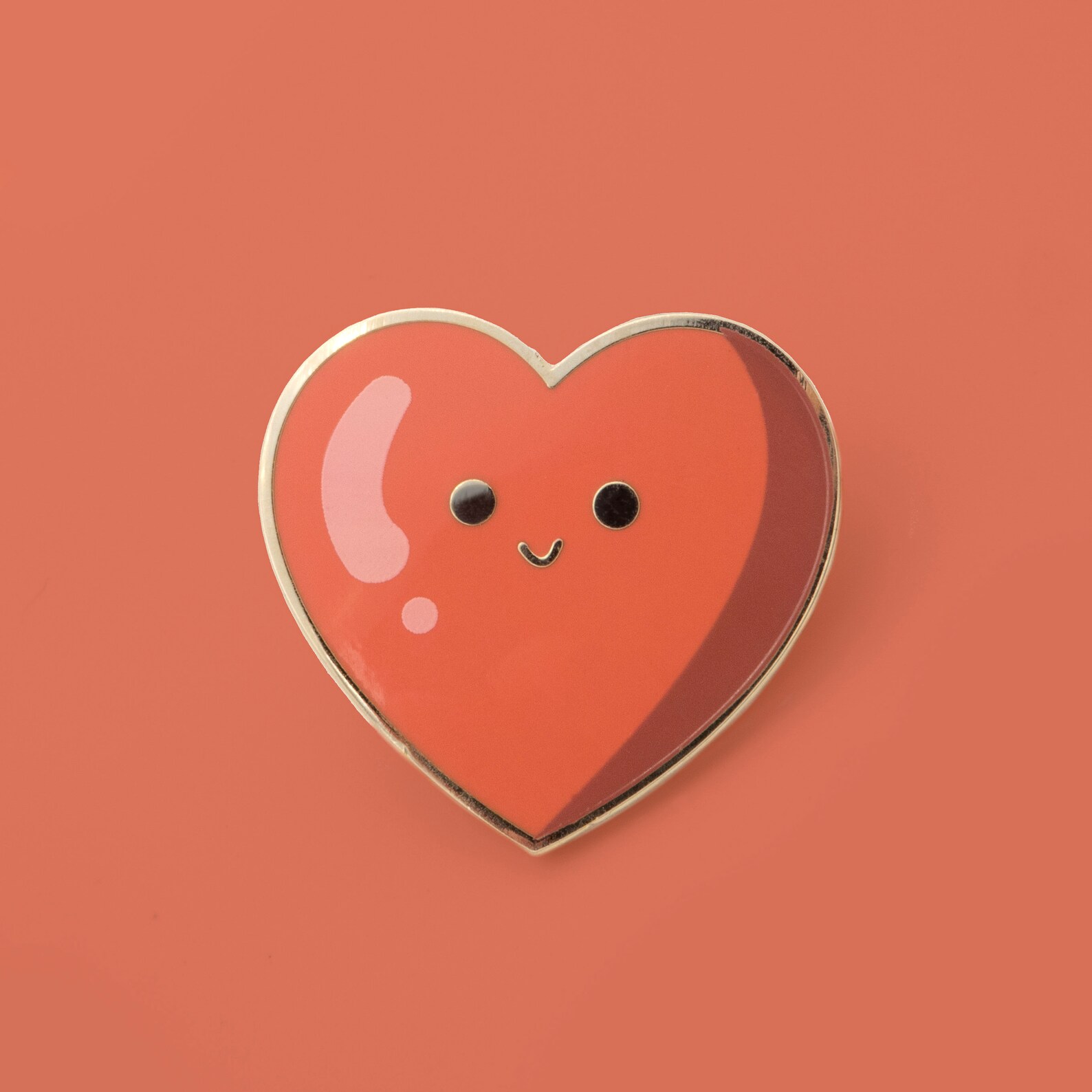 Tiny Heart Pin I LOVE YOU Pin Small Happy Heart Hard - Etsy