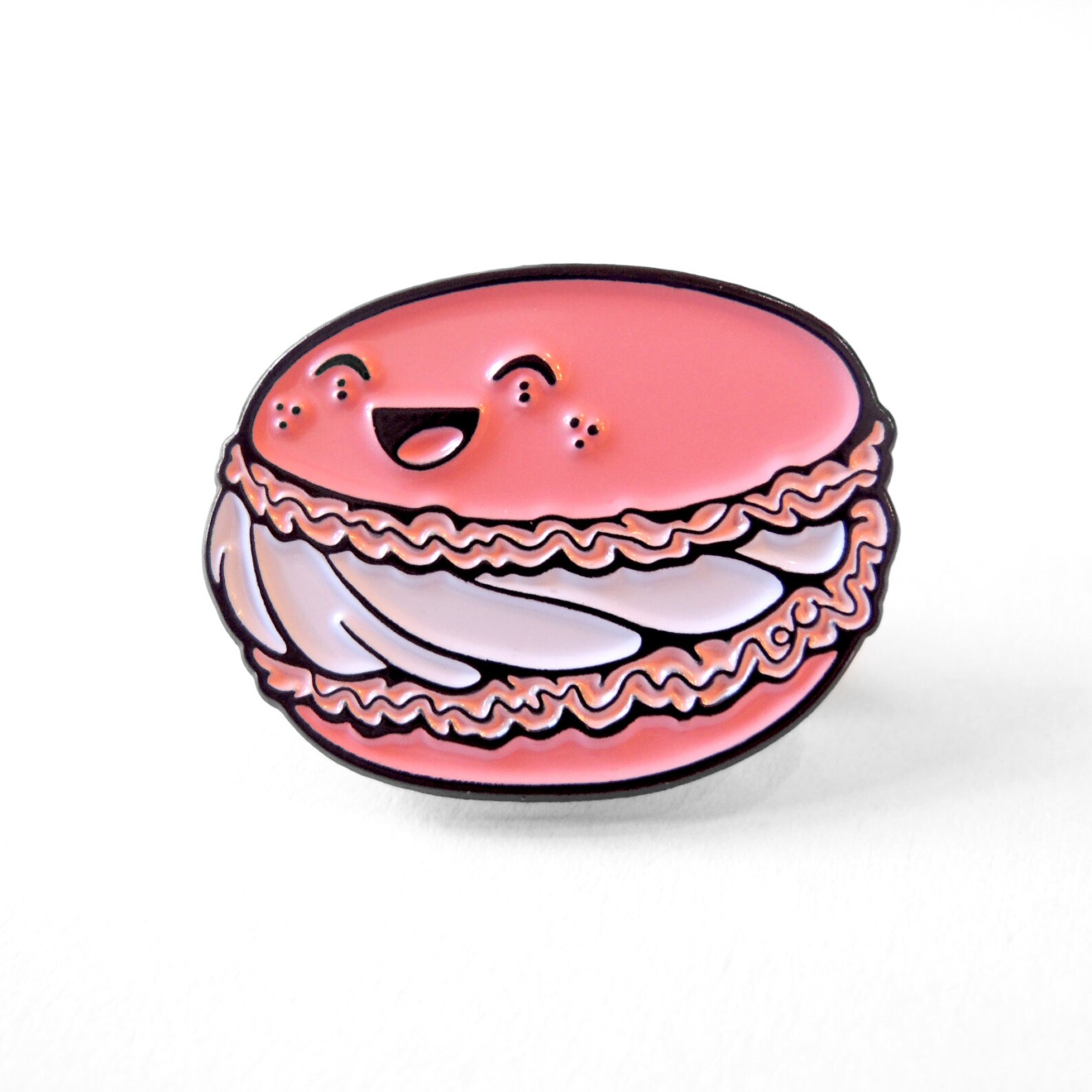 Happy Macaron Enamel Pin Pastel Pink Green Mint Yellow - Etsy