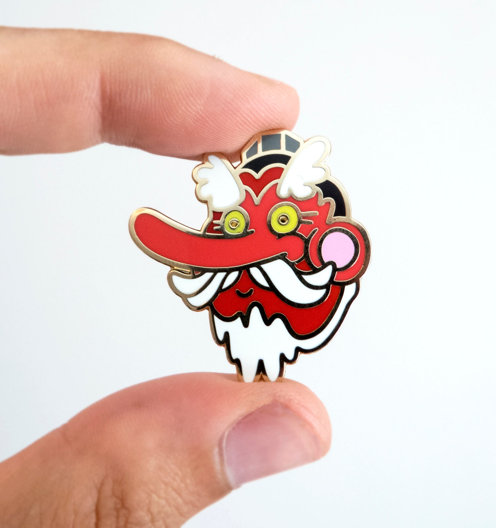 Fierce Tengu Pin Yokai Lapel Pin Hard Enamel Demon Pin | Etsy