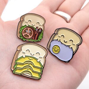 Sleepy Toast Pin - Etsy Canada