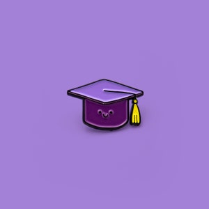 Graduation Hat Enamel Pin - Academic Cap Pin - Etsy