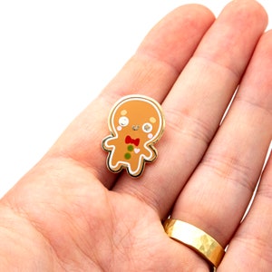 Gingerbread Man Pin Hard Enamel Pin Christmas Lapel Pin - Etsy