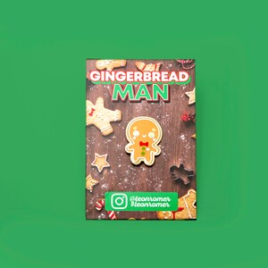 Gingerbread Man Pin Hard Enamel Pin Christmas Lapel Pin - Etsy