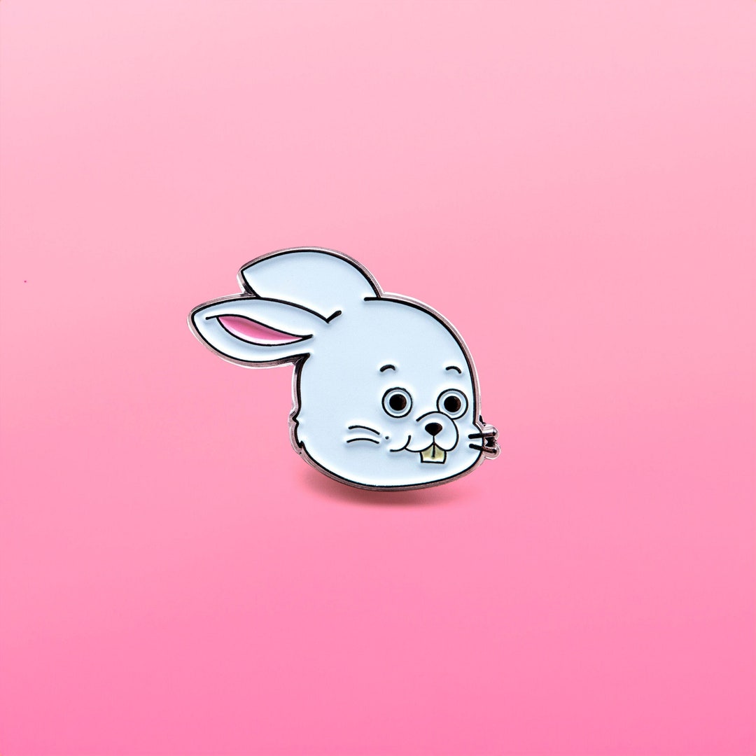 Bunny Enamel Pin - Etsy