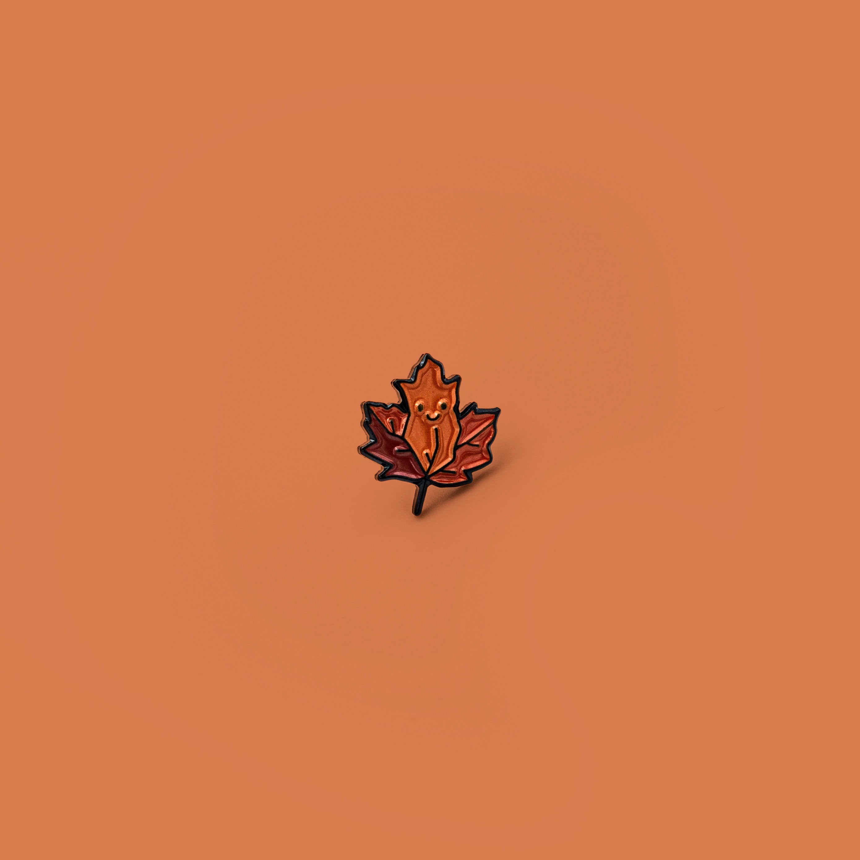 Small Autumn Leaf Pin - Tiny 4 Season Enamel Pins - Sun, Leaf, Flower ...
