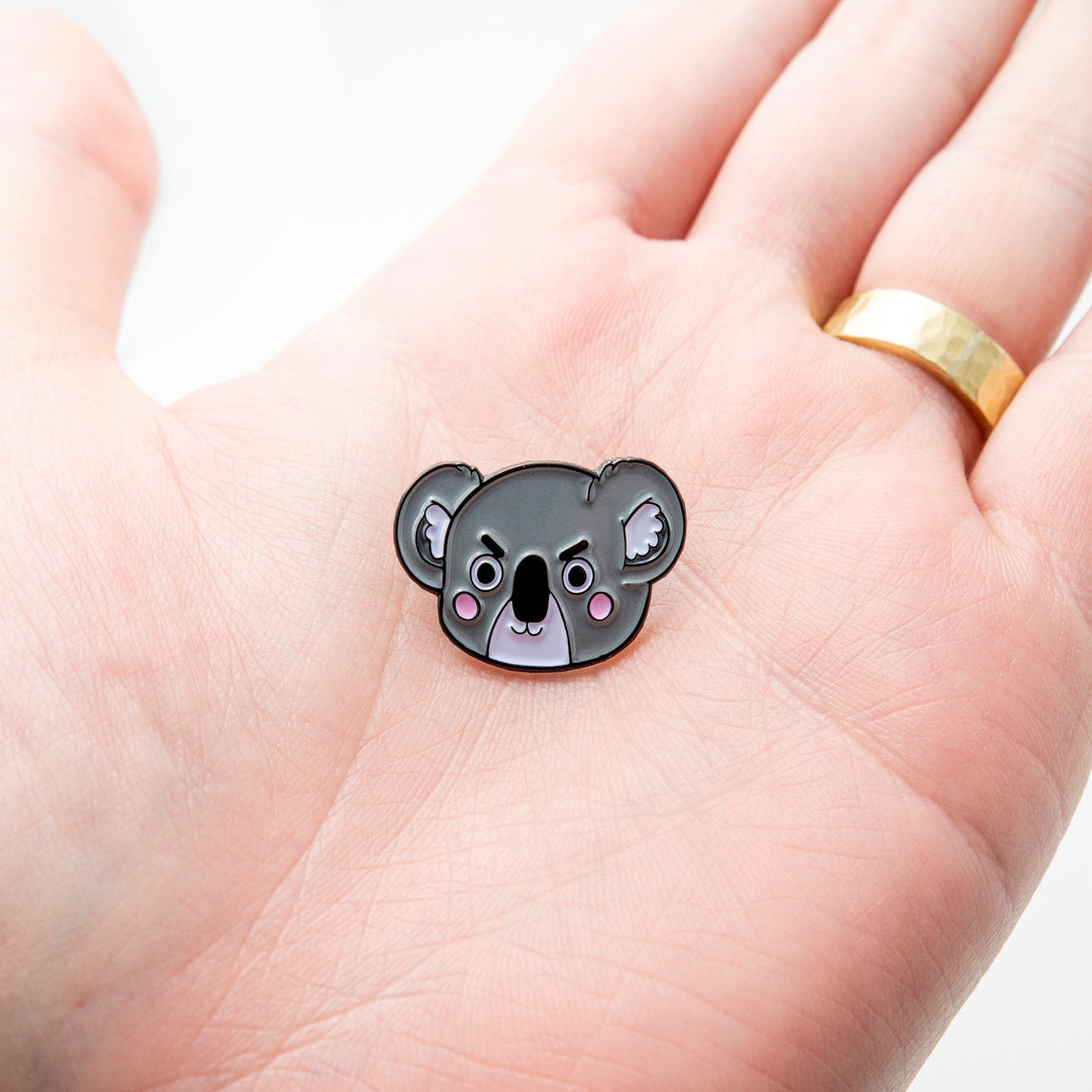 Grumpy Koala Enamel Pin Cute Animal Lapel Pin - Etsy