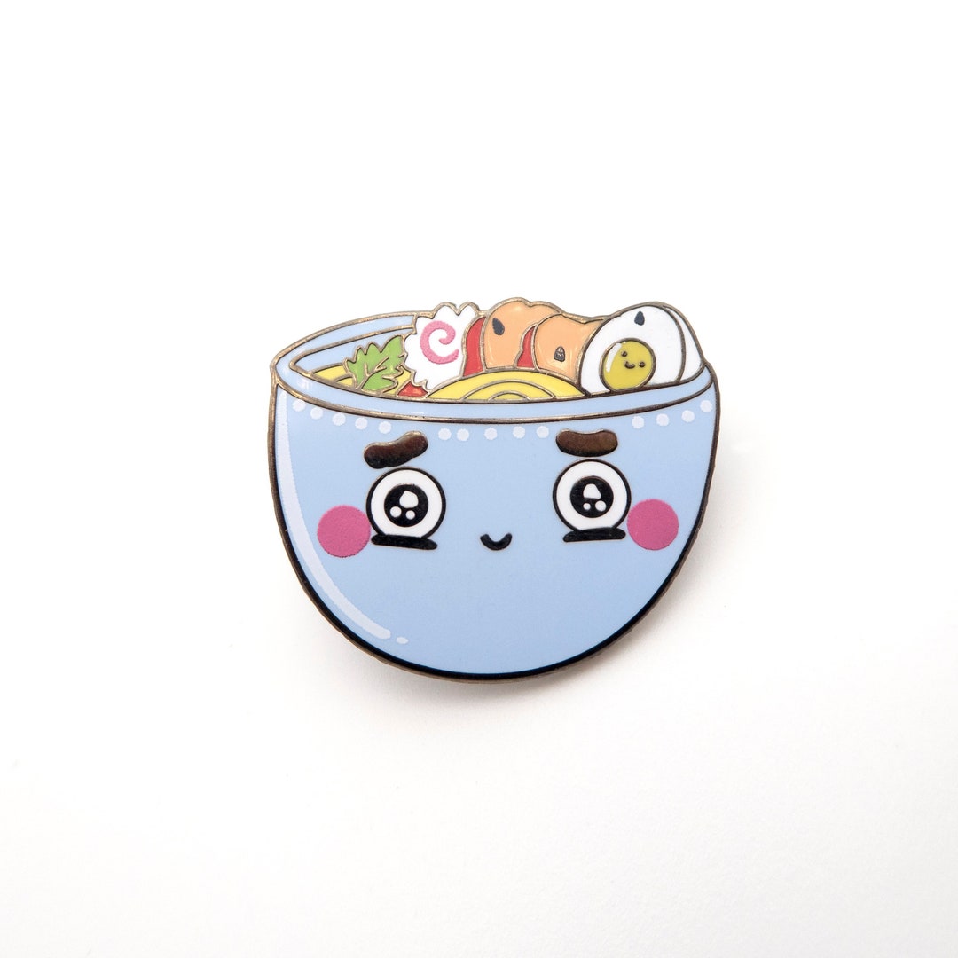 Cute Ramen Pin Japanse Noodle Soup Enamel Pin Hard Enamel - Etsy