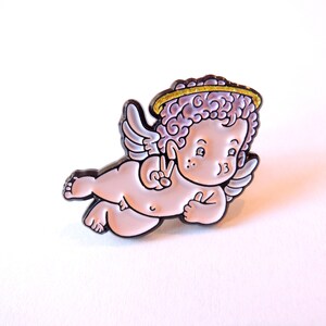 Enamel Little Devil Pin cute but evil satan lapel button he gives the ...