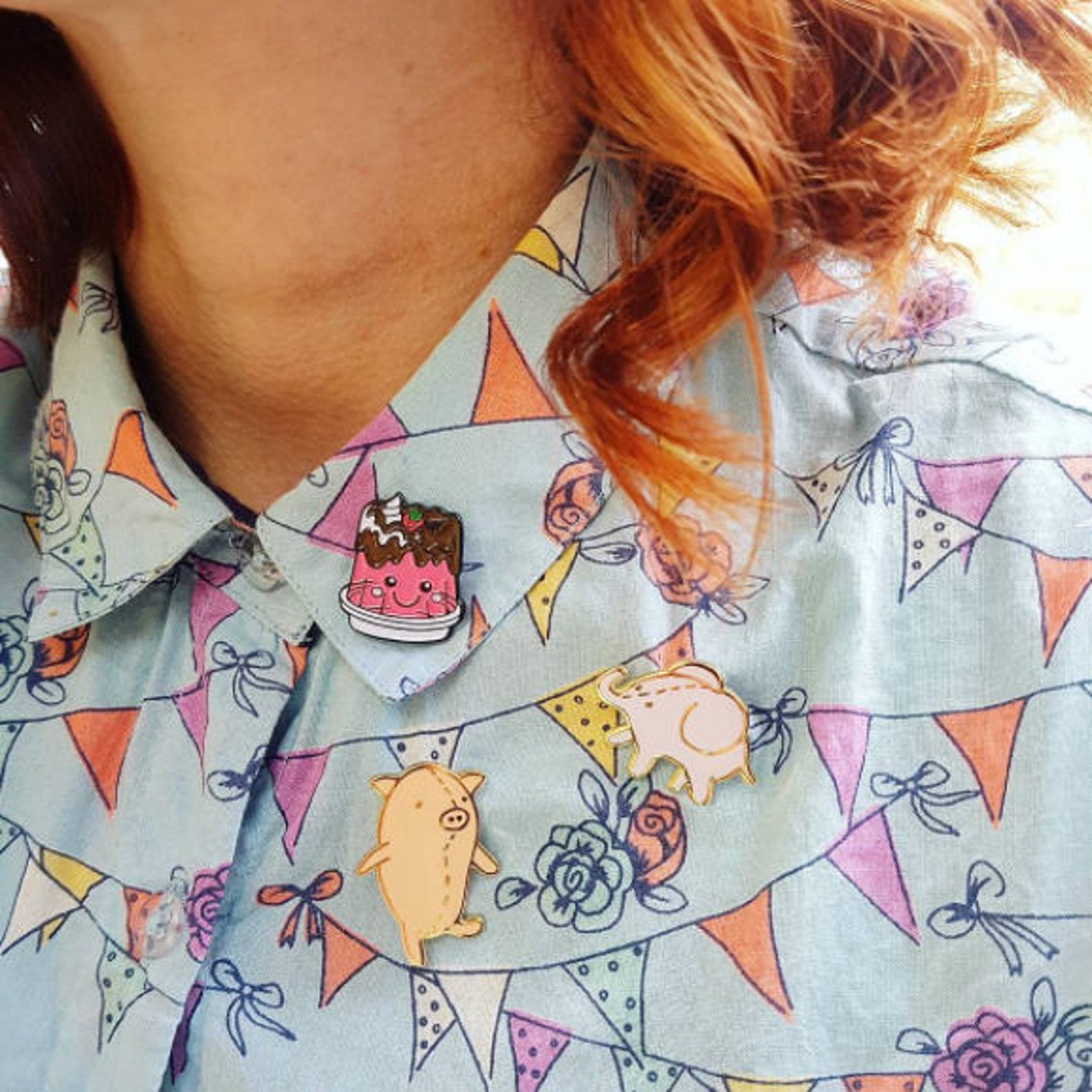 JELLY ENAMEL PIN Soft enamel food pin pink dessert lapel | Etsy