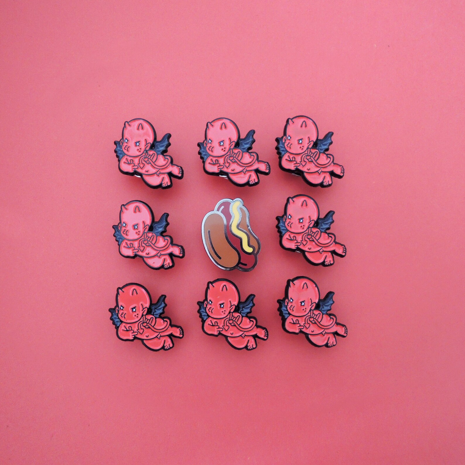 Enamel Little Devil Pin Cute but Evil Satan Lapel Button | Etsy