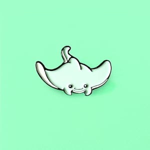 Enamel Pastel Baby Manta Pin - Etsy Canada