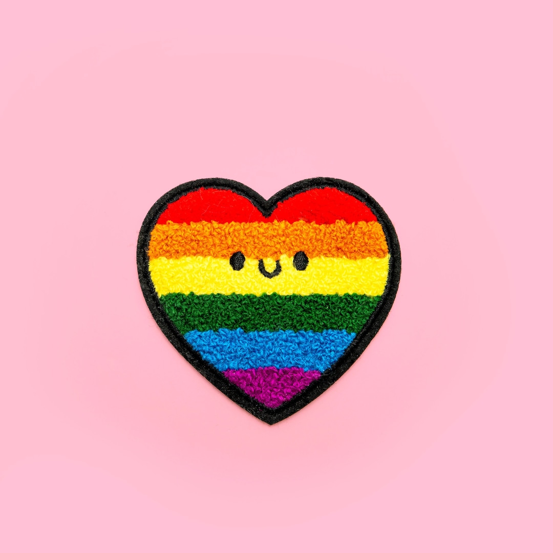 Fluffy Rainbow Pride Flag Iron-on Patch - Etsy