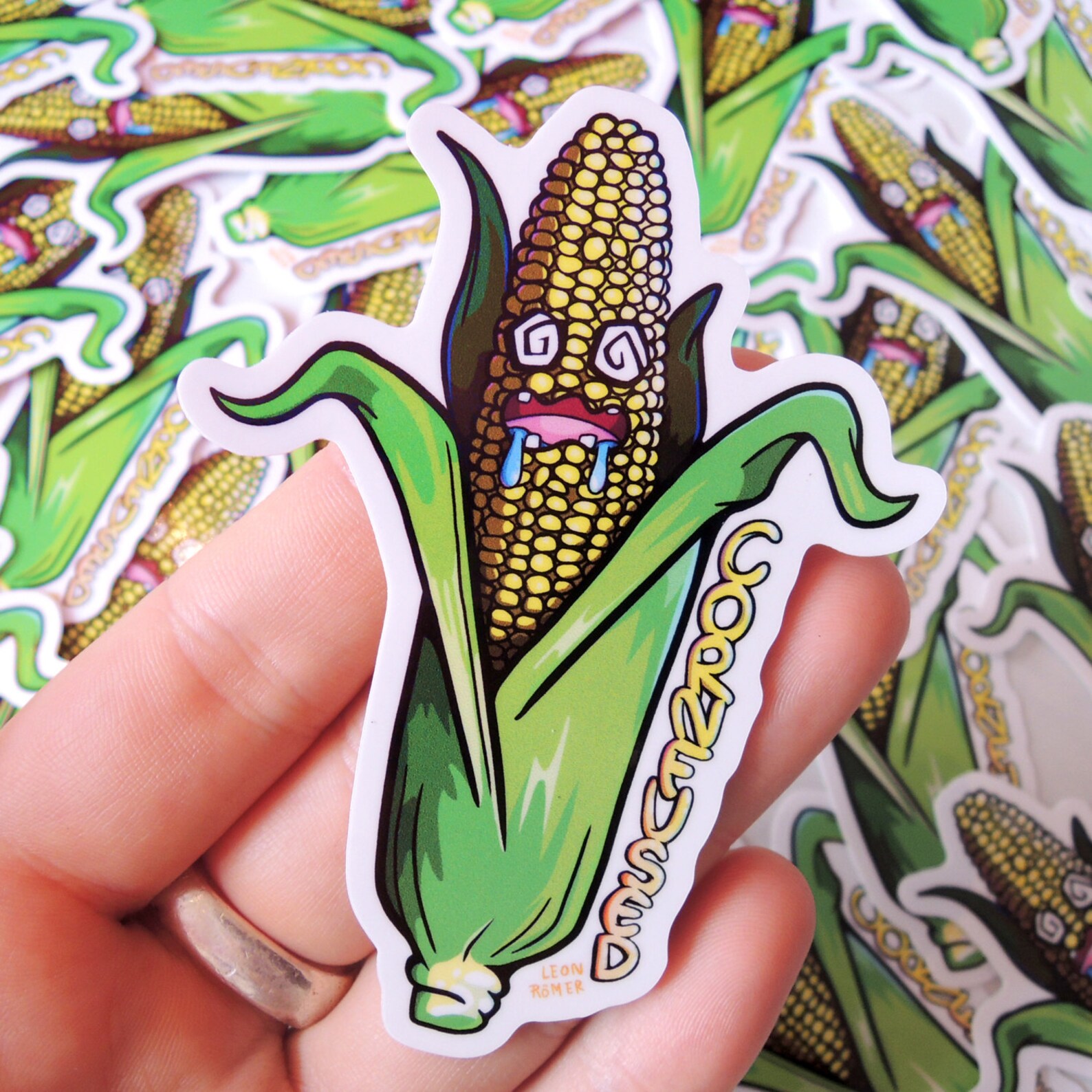 CORNFUSED | Vinyl Die Cut Sticker - Etsy