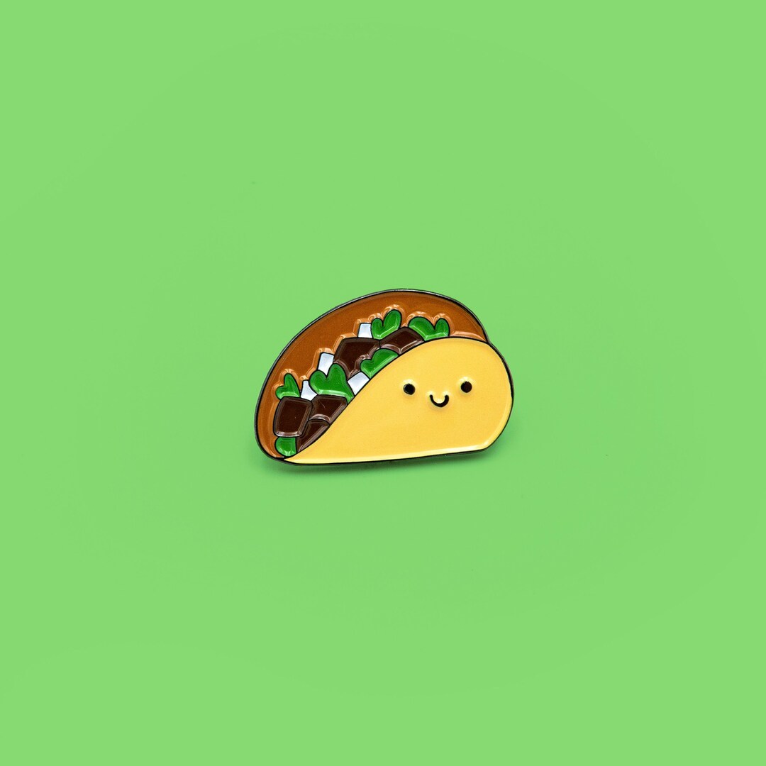 Taco Enamel Pin - Food Soft Lapel Pin - Etsy