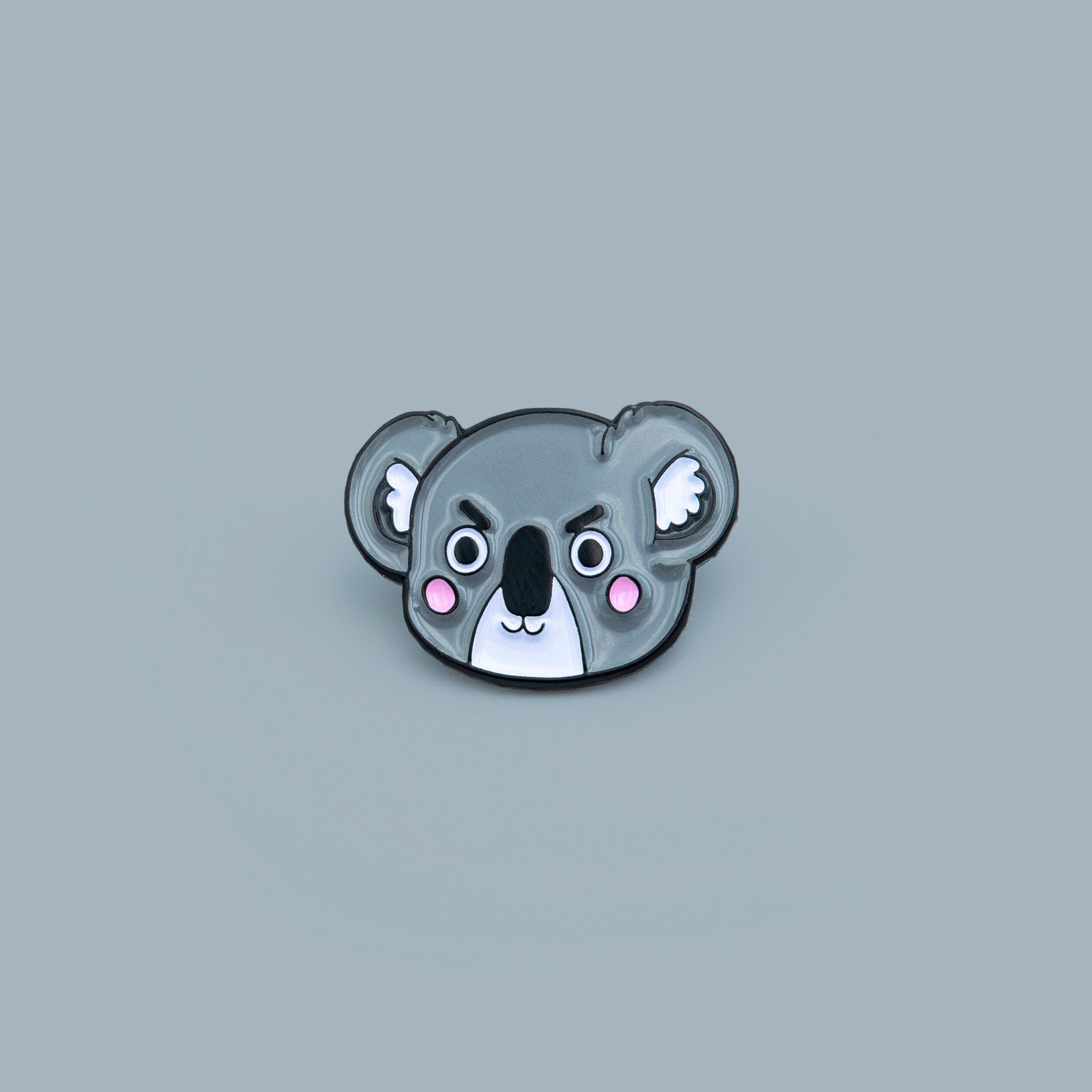 Grumpy Koala Enamel Pin - Cute Animal Lapel Pin - Etsy