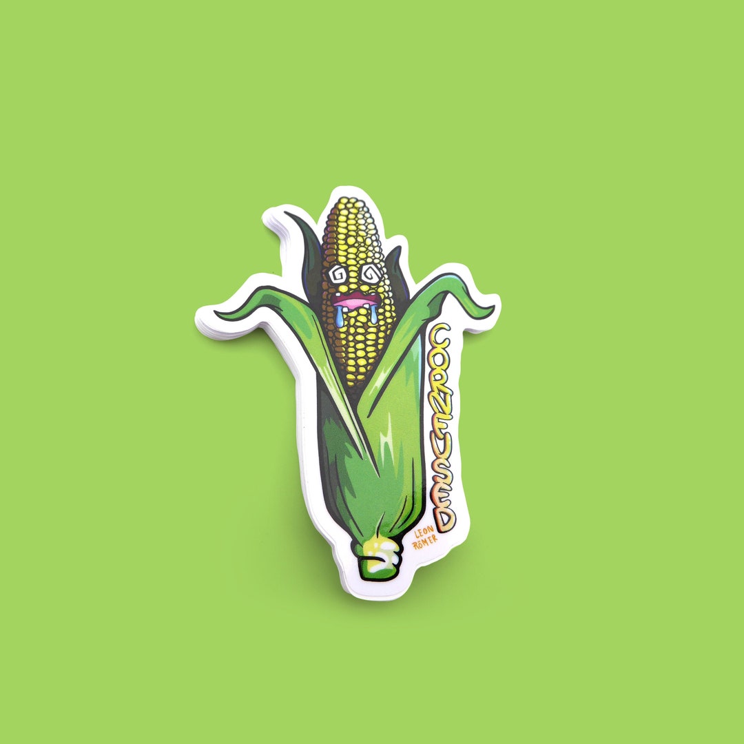 CORNFUSED | Vinyl Die Cut Sticker - Etsy